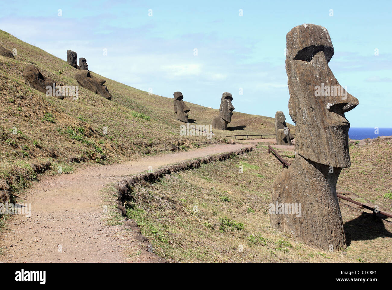 Easter Island, Easter Island statues, Chile Stock Photo - Alamy