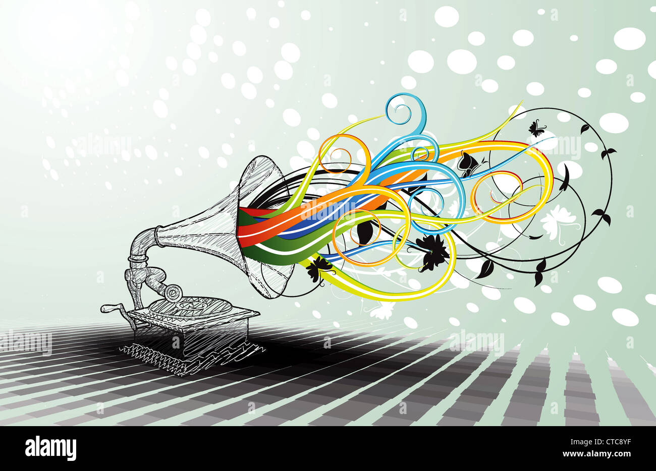 vector abstract concert poster Stock Photo - Alamy