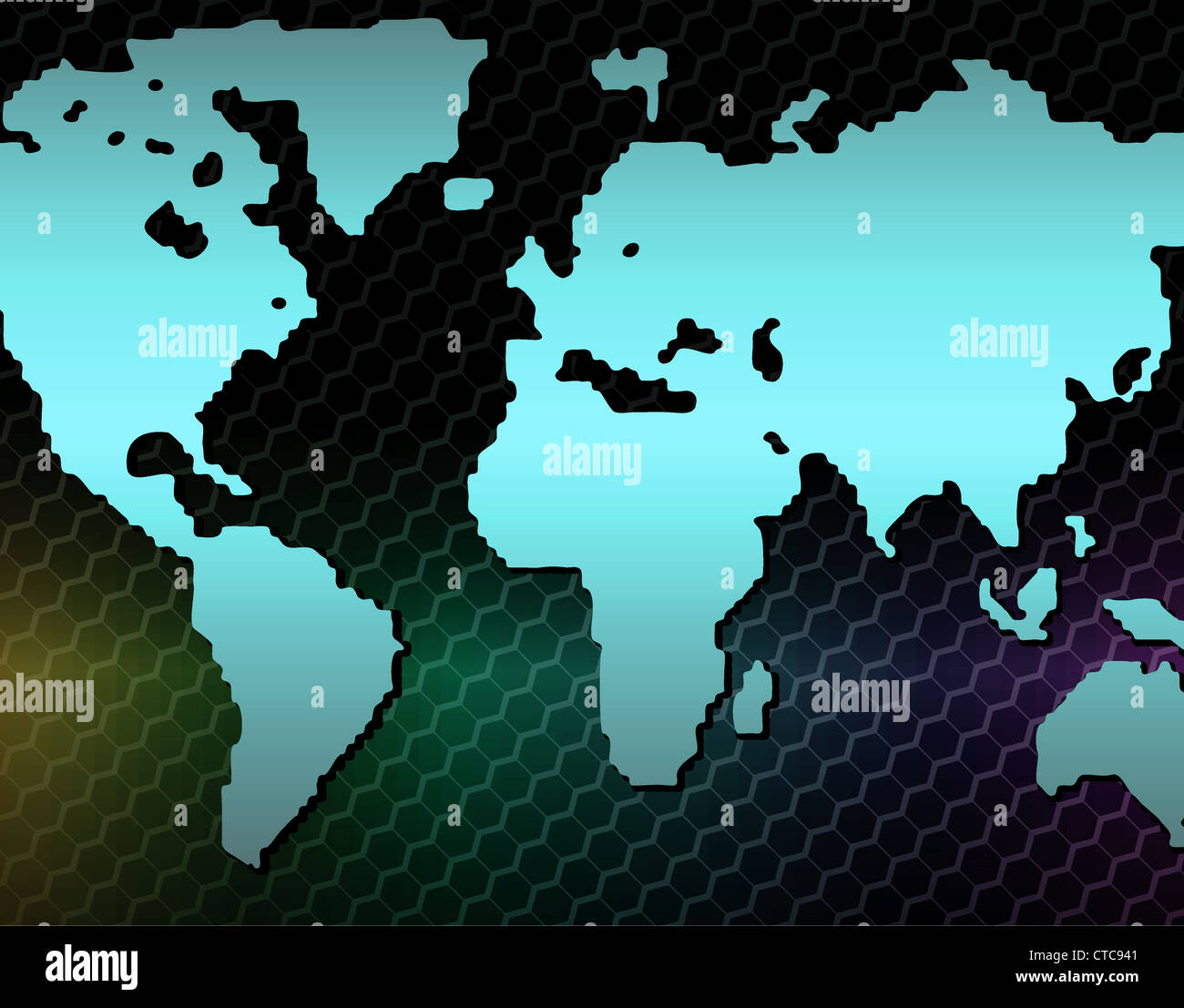 vector business background with world map Stock Photo - Alamy