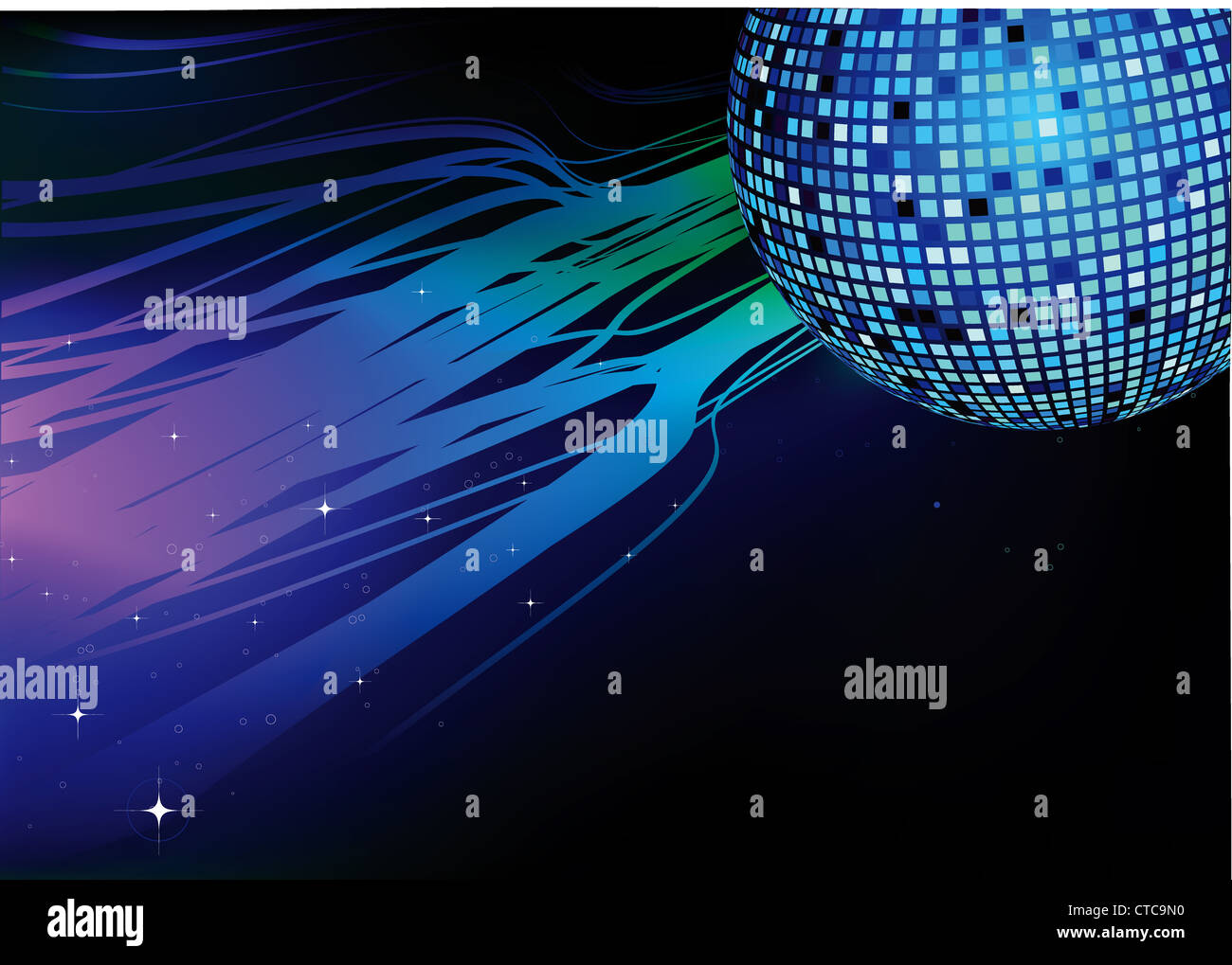 Vector illustration of shiny abstract party design Stock Photo - Alamy