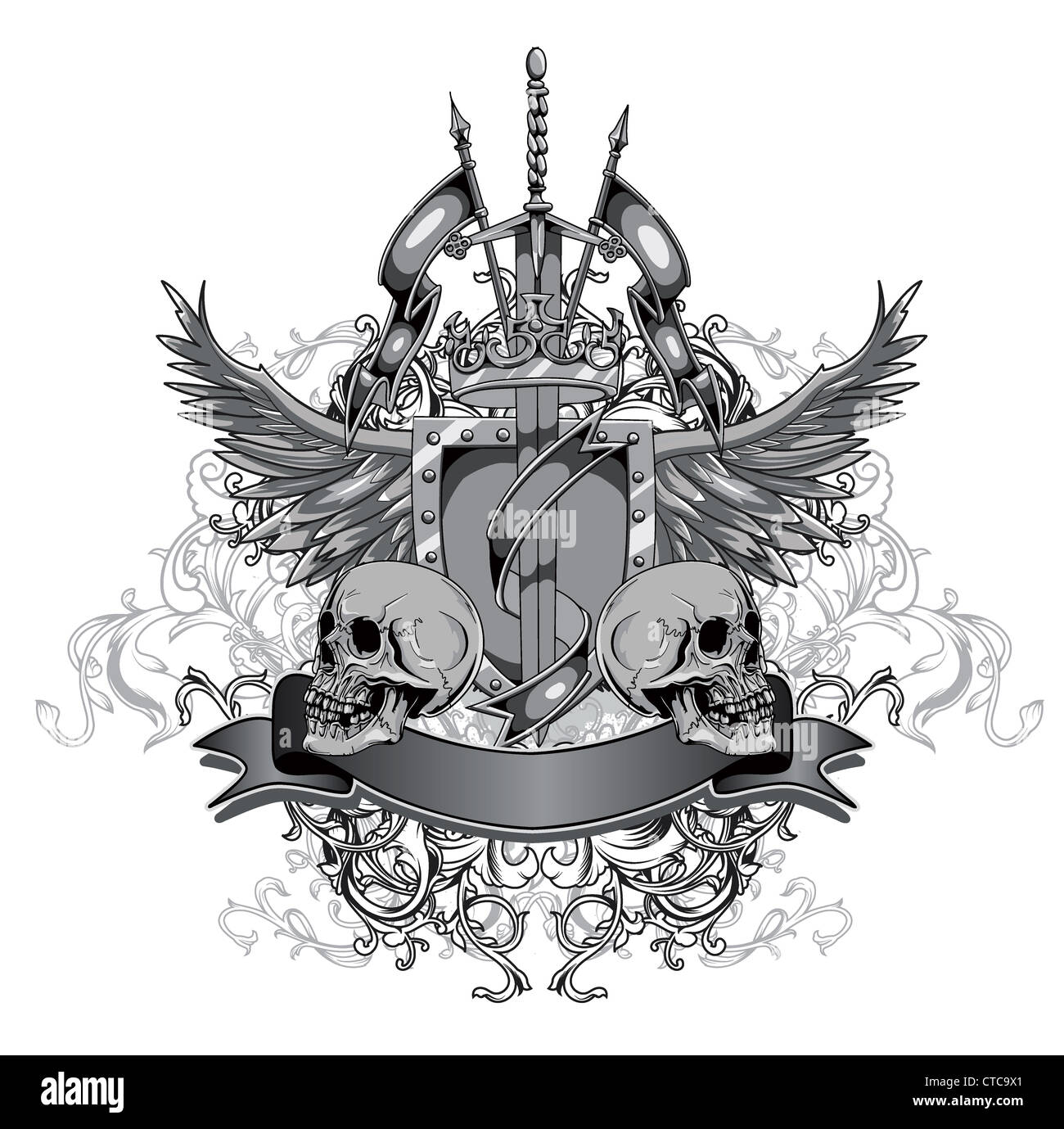 Crest design hi-res stock photography and images - Alamy