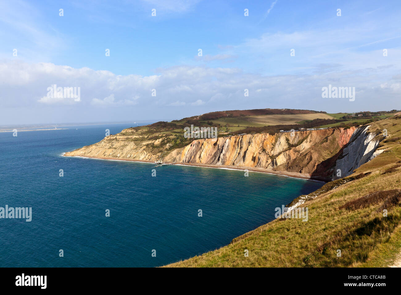 4065. Alum Bay, Isle of Wight, UK Stock Photo - Alamy