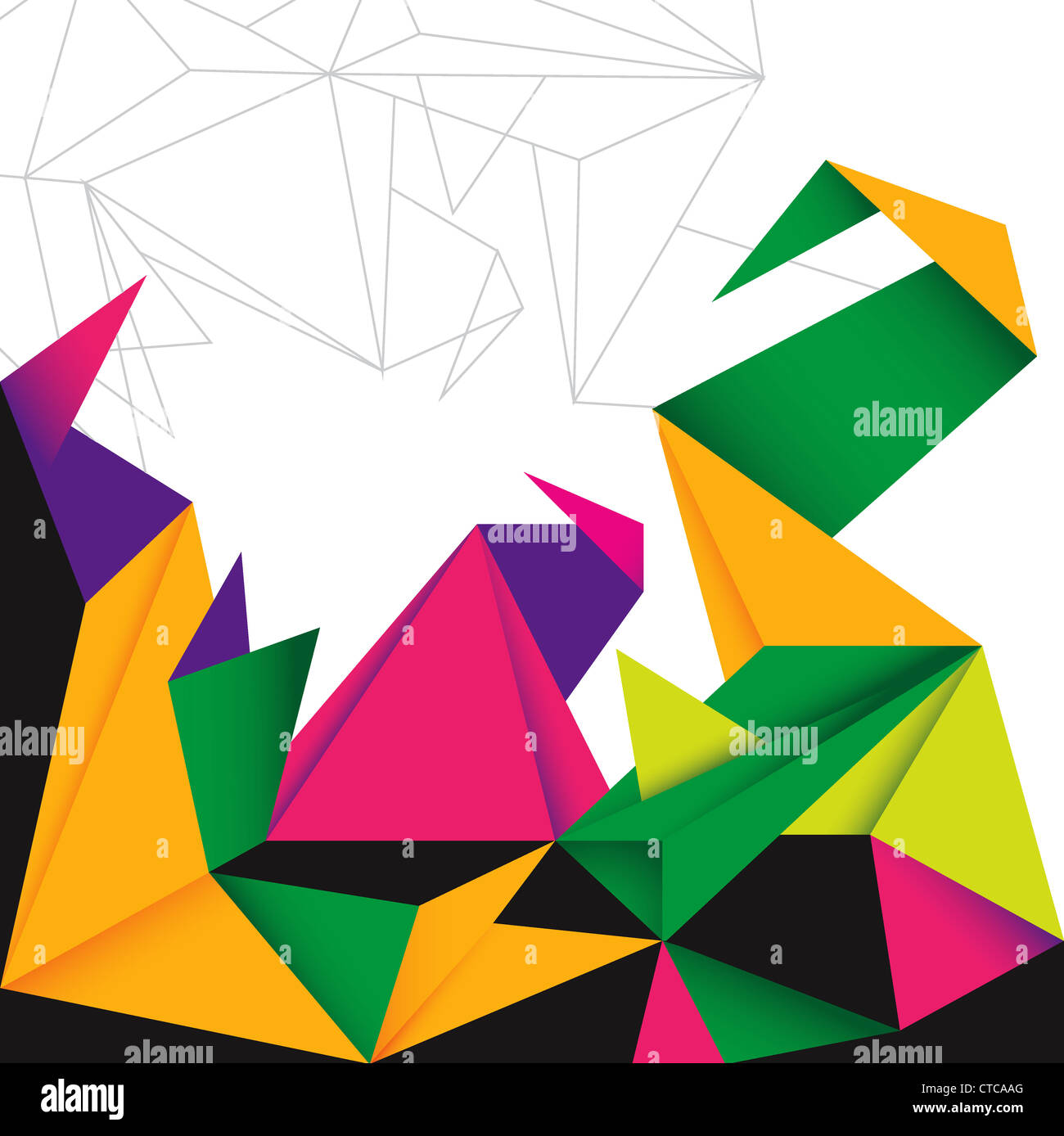 Abstract colorful background with sharp forms Stock Photo - Alamy