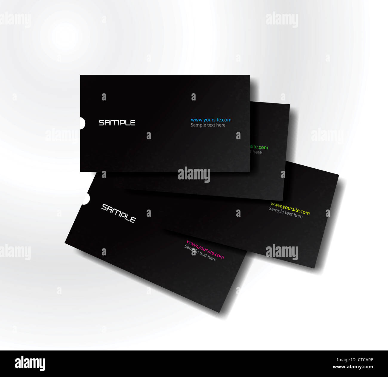 vector black business cards Stock Photo - Alamy