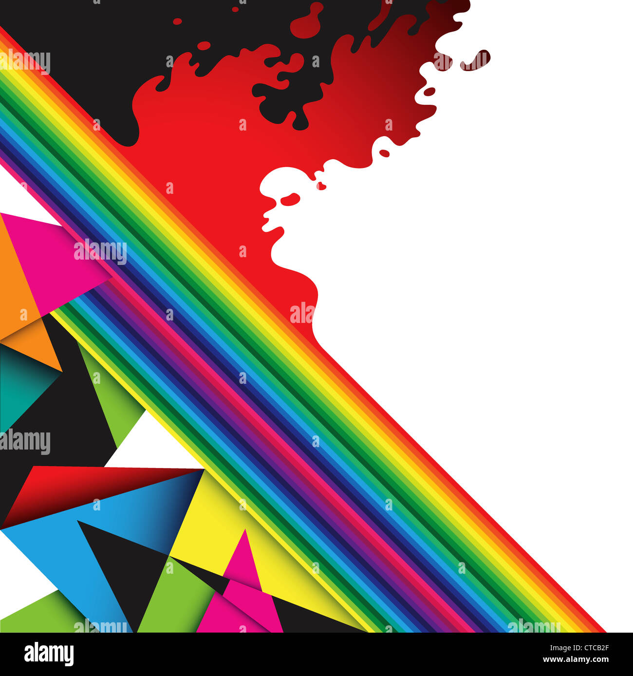 Artistic layout with color spectrum Stock Photo - Alamy