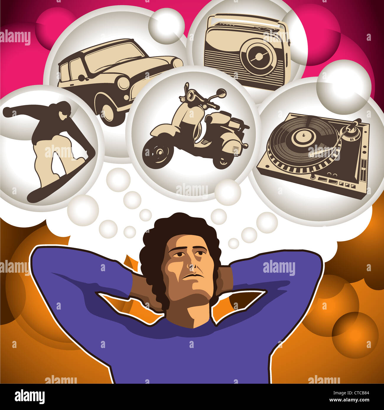 A young man and his dreams Stock Photo - Alamy