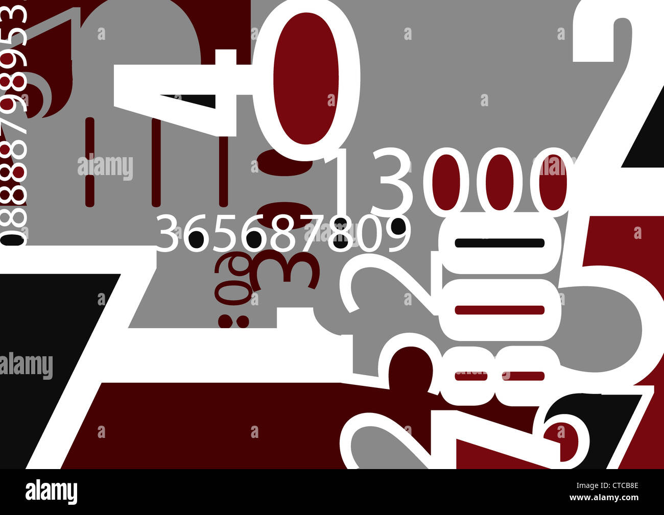 Background with numbers Stock Photo - Alamy