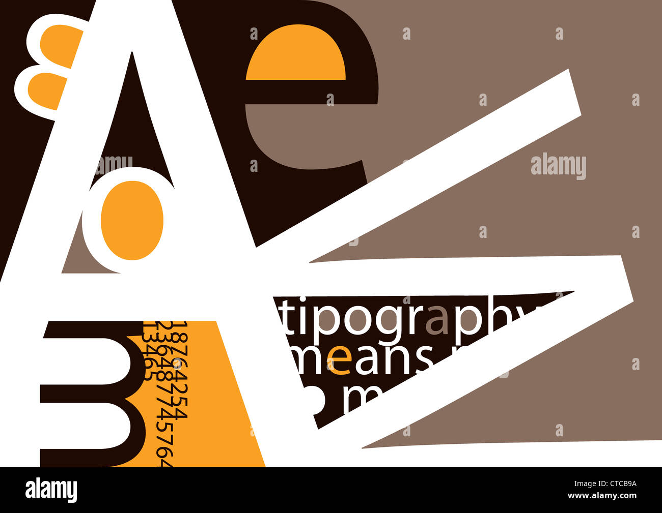 Background with typography Stock Photo - Alamy