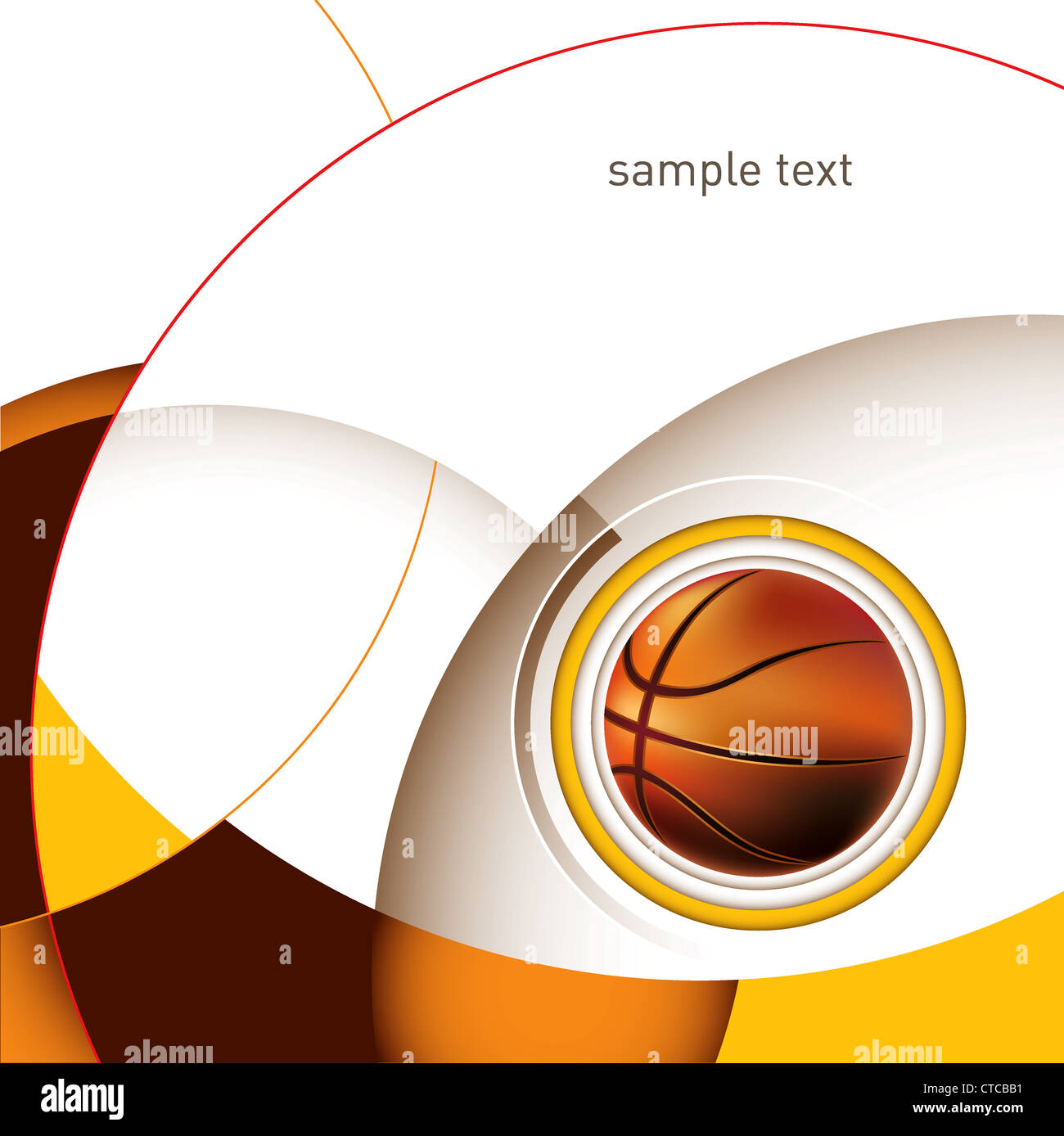 Basketball layout with designed abstraction Stock Photo - Alamy