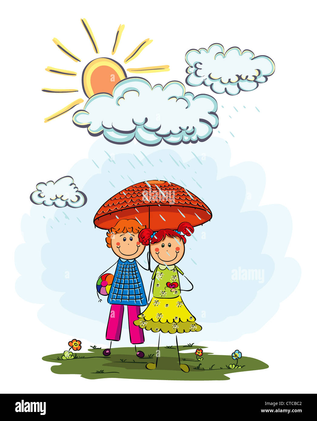 cartoon background vector illustration Stock Photo - Alamy