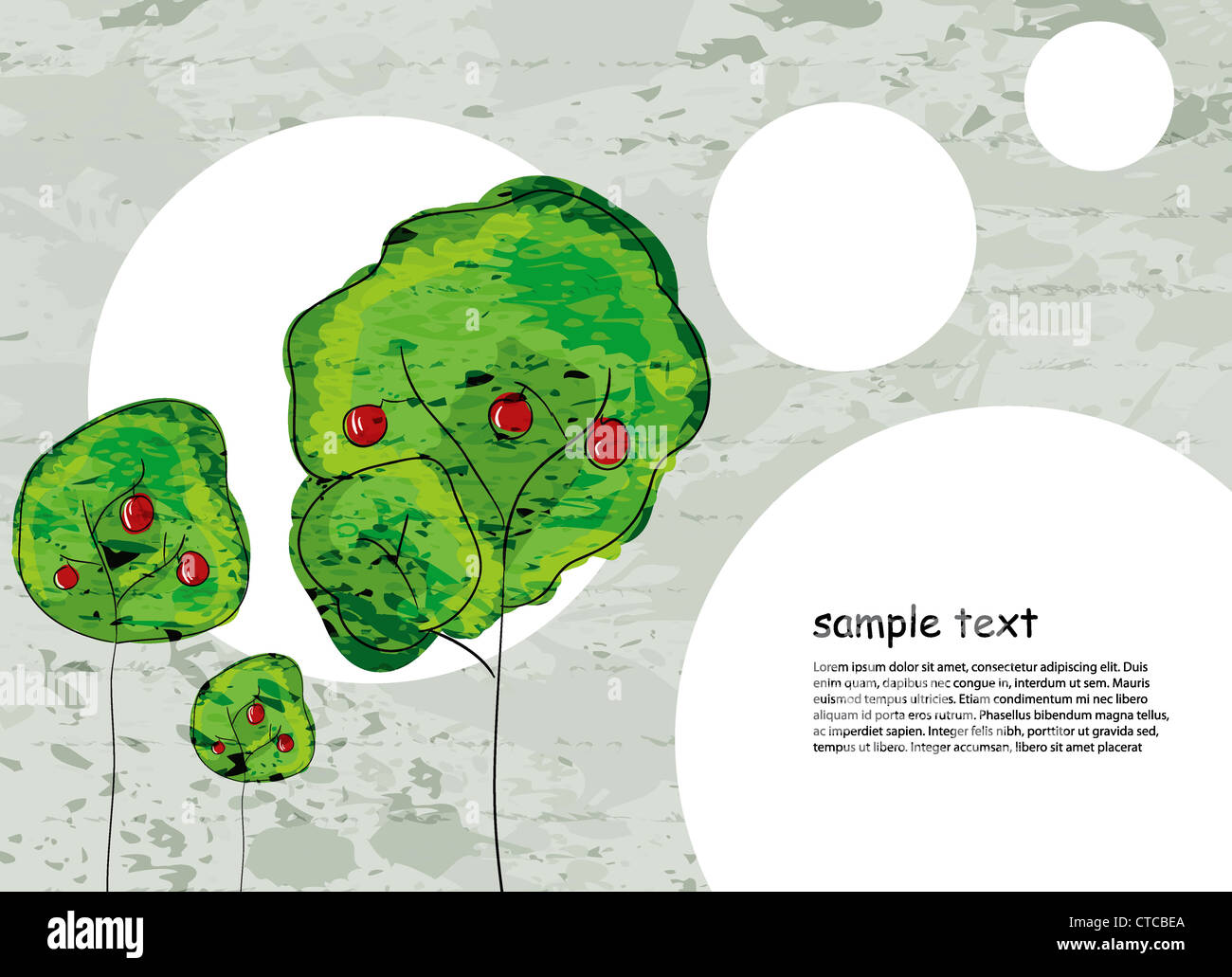 abstract trees vector background Stock Photo - Alamy