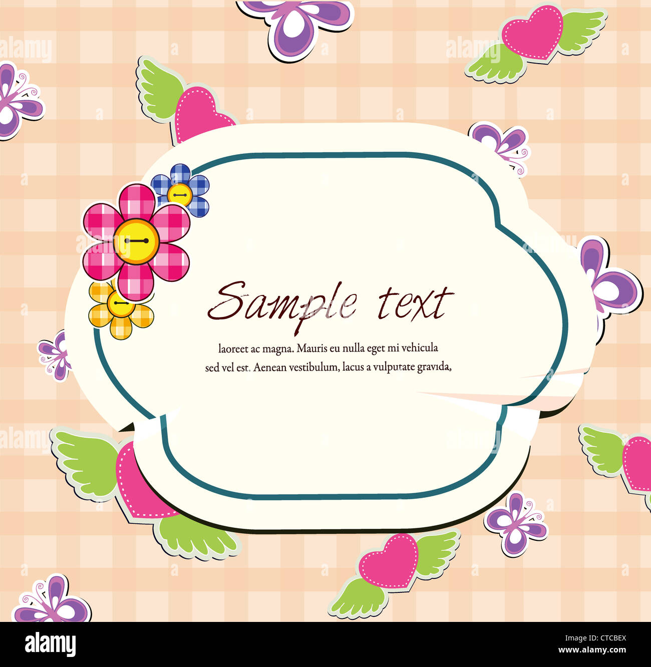 colorful frame vector illustration Stock Photo - Alamy