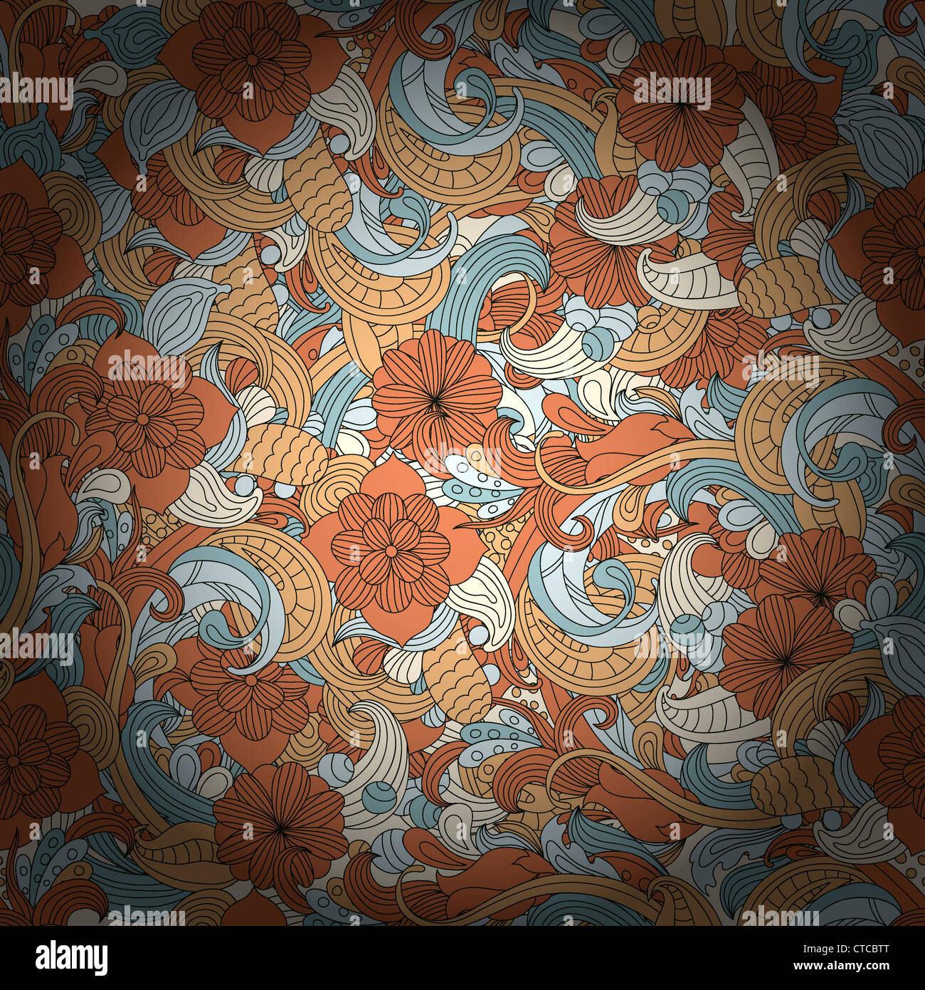 vector colorful floral pattern Stock Photo - Alamy