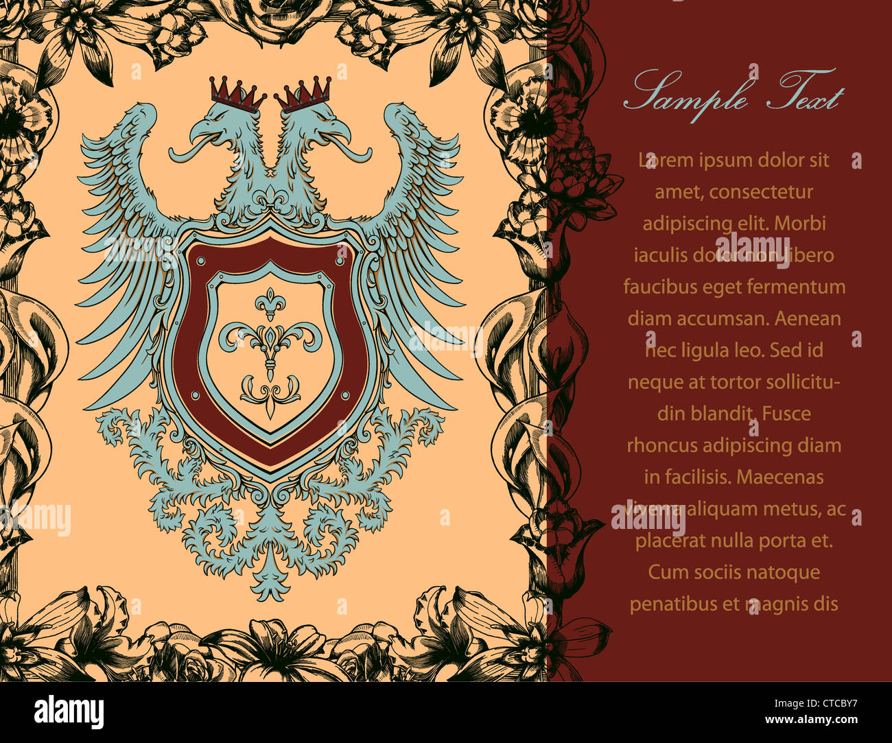 vintage background vector illustration Stock Photo - Alamy