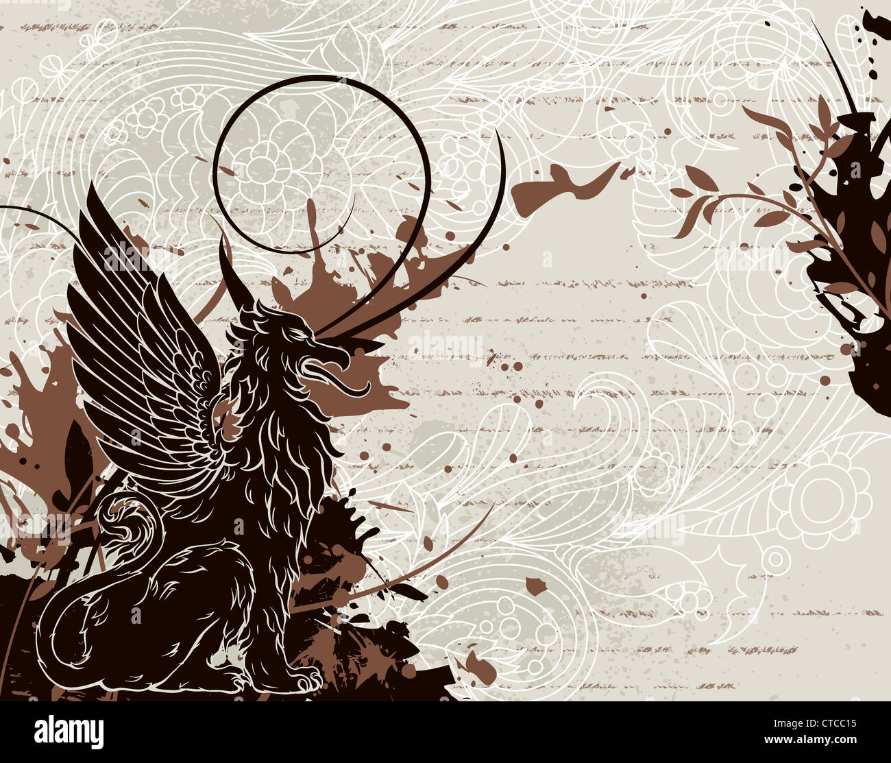 vintage background vector illustration Stock Photo - Alamy