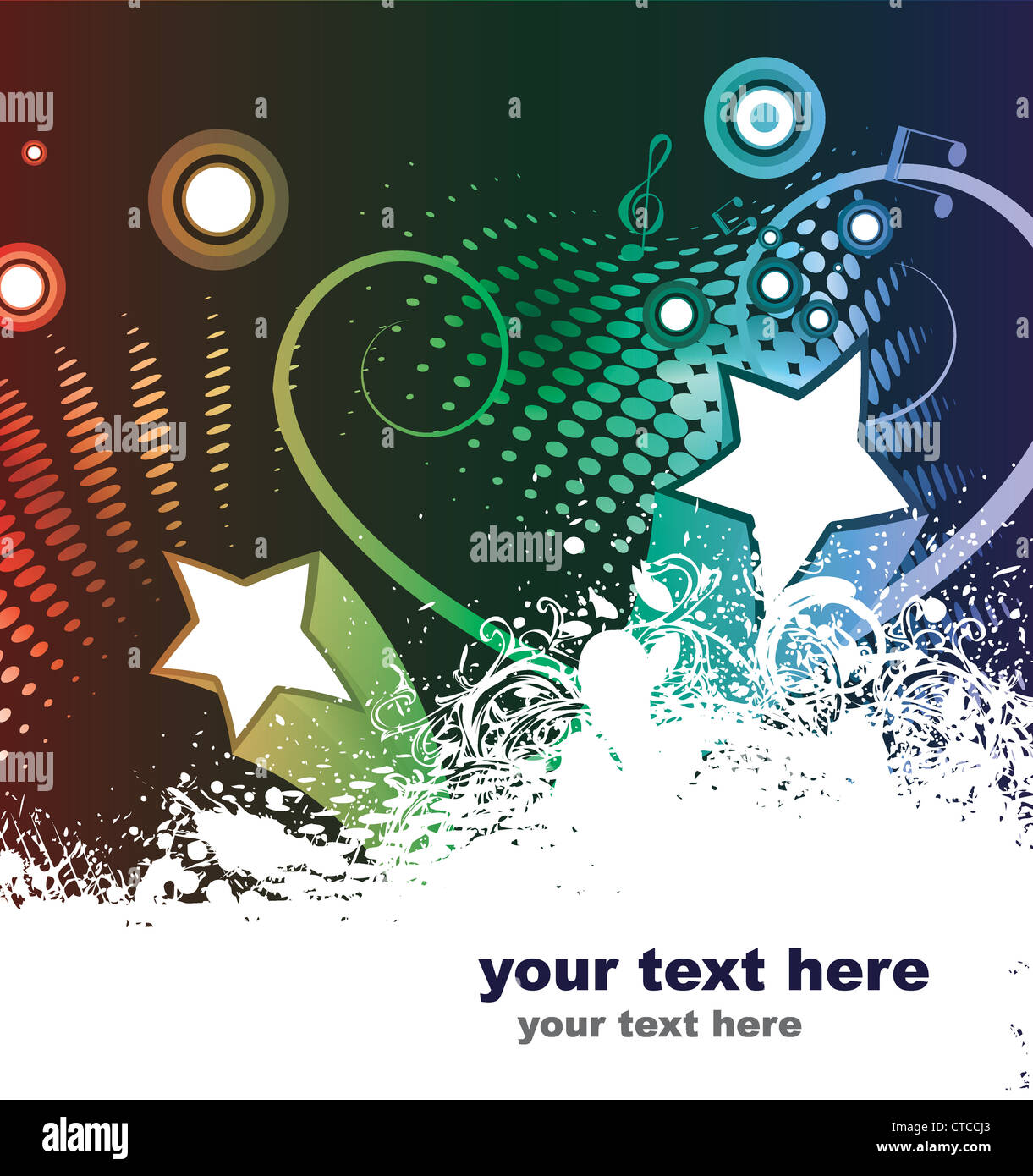 vector disco background with stars Stock Photo - Alamy