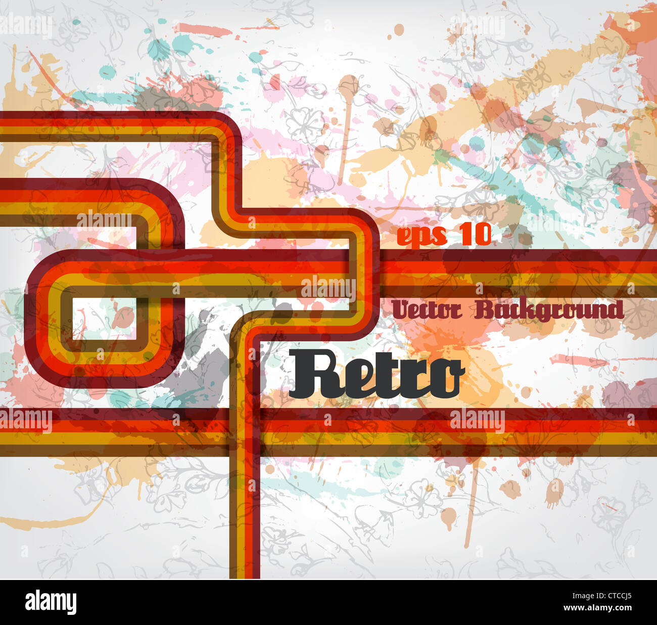 grunge retro background vector illustration Stock Photo - Alamy