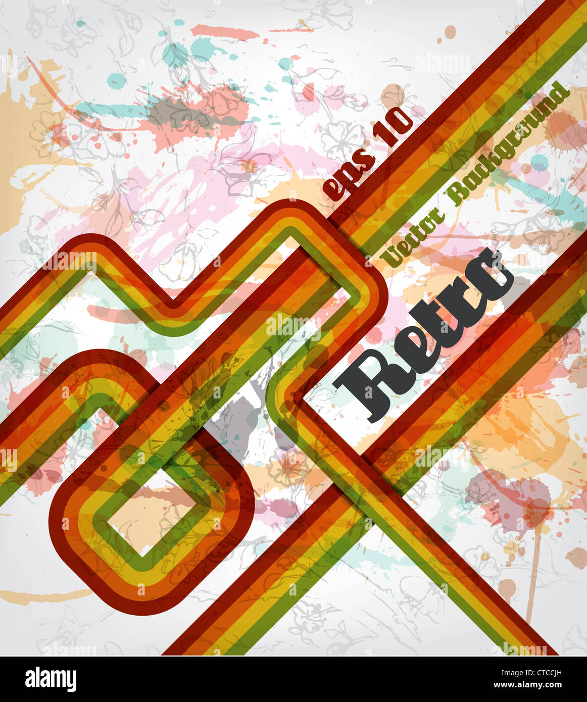 grunge retro background vector illustration Stock Photo - Alamy