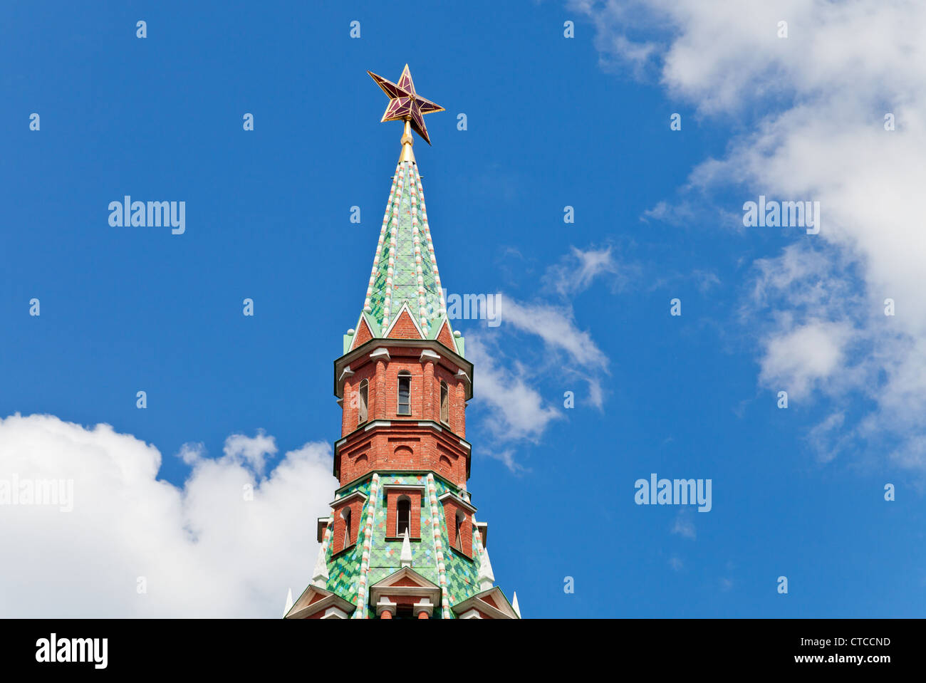 star on Moscow Kremlin Tower, Russia Stock Photo - Alamy