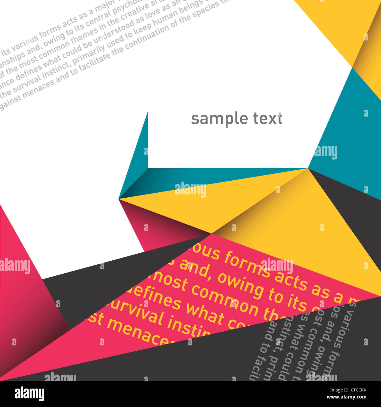 Designed modern layout with typography Stock Photo - Alamy