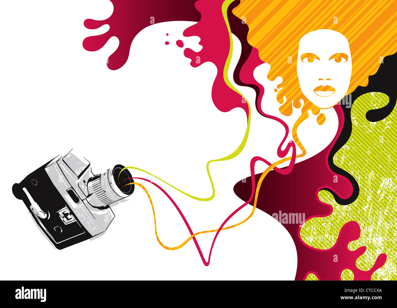 Retro camera banner hi-res stock photography and images - Alamy