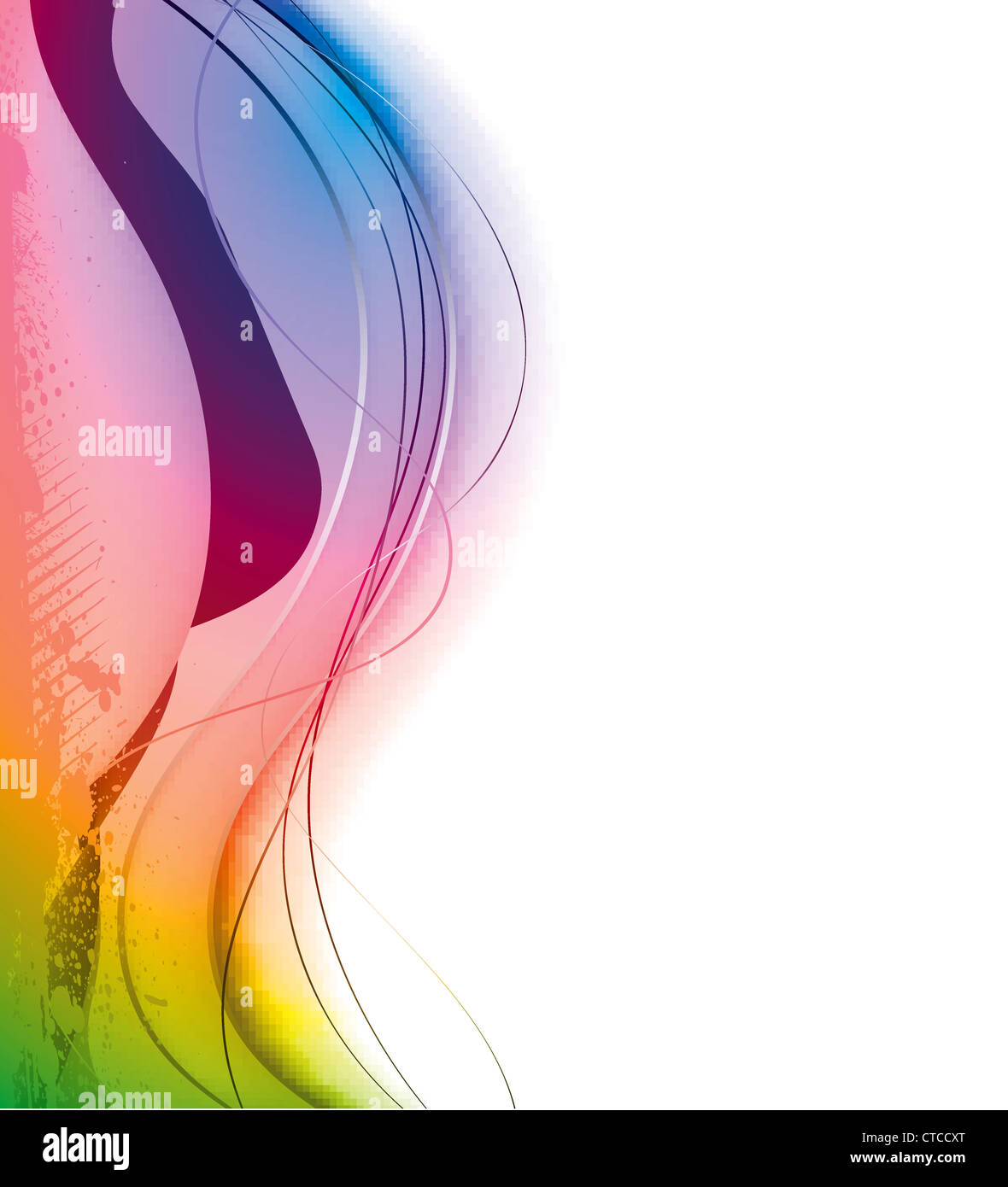 vector abstract background with wave Stock Photo - Alamy