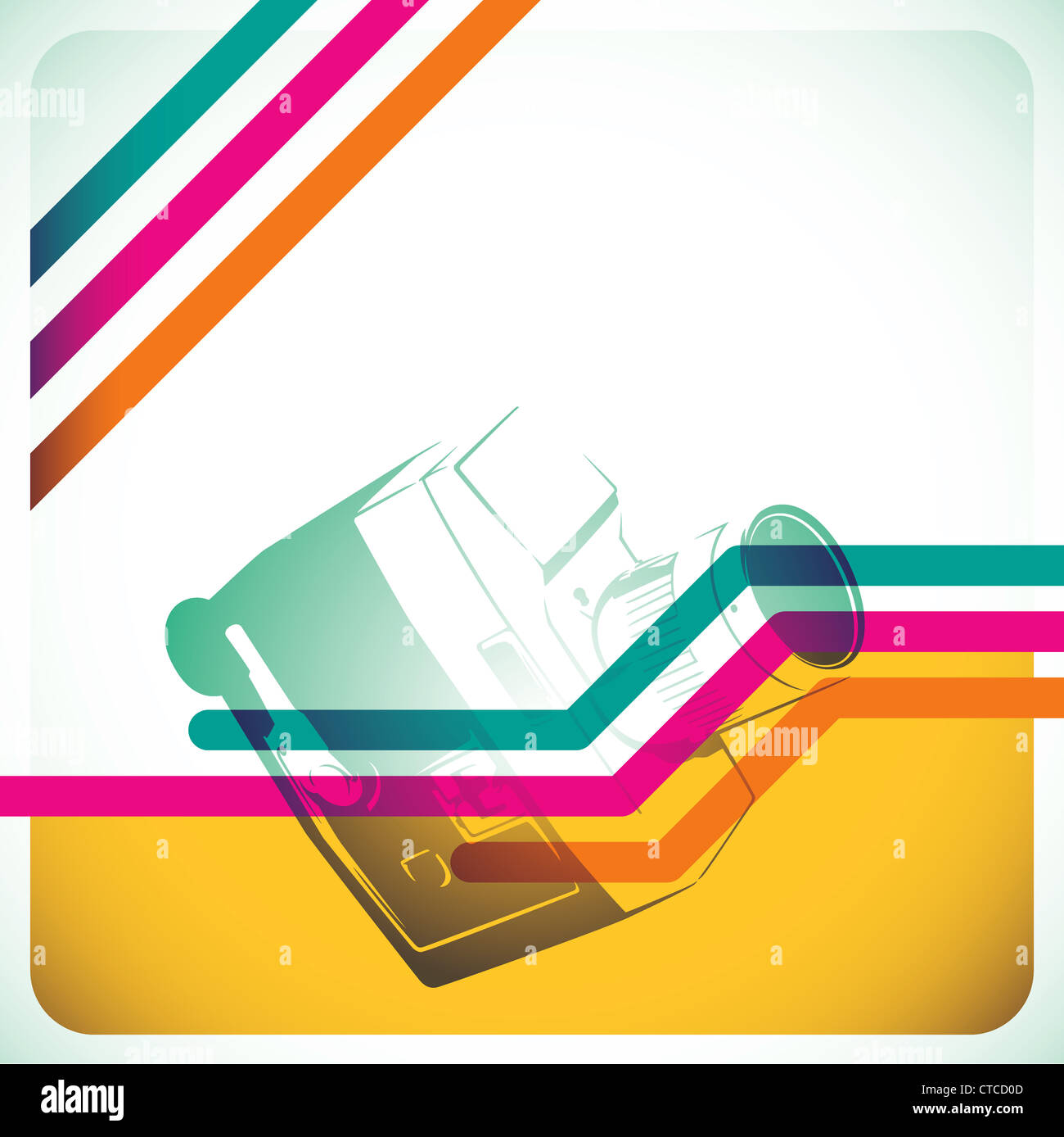 Designed retro layout in color Stock Photo - Alamy