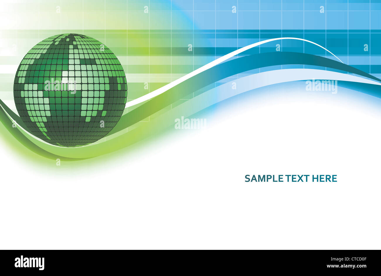 vector abstract background with globe Stock Photo - Alamy