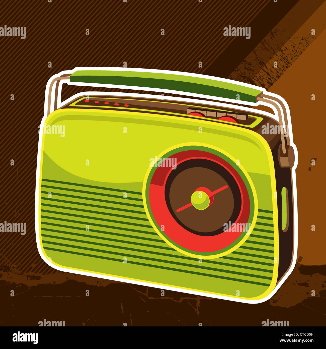 Designed retro radio background Stock Photo - Alamy