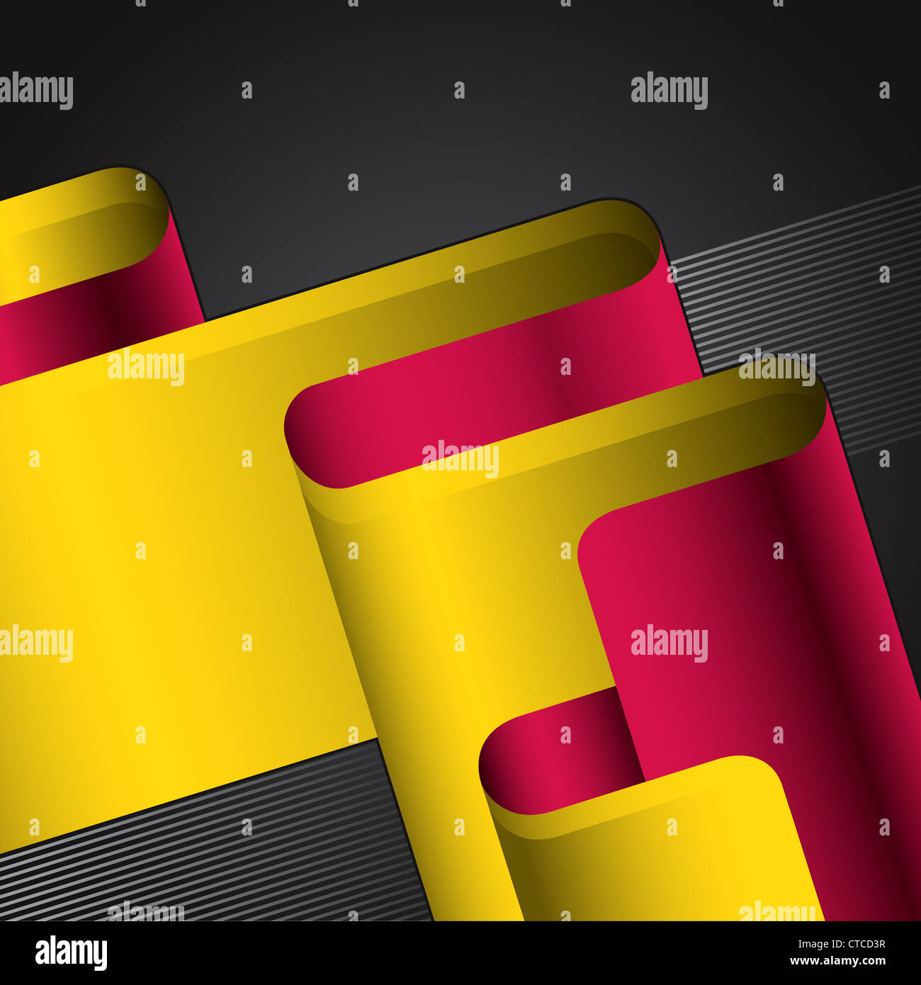 Designed stylized retro ribbon Stock Photo - Alamy