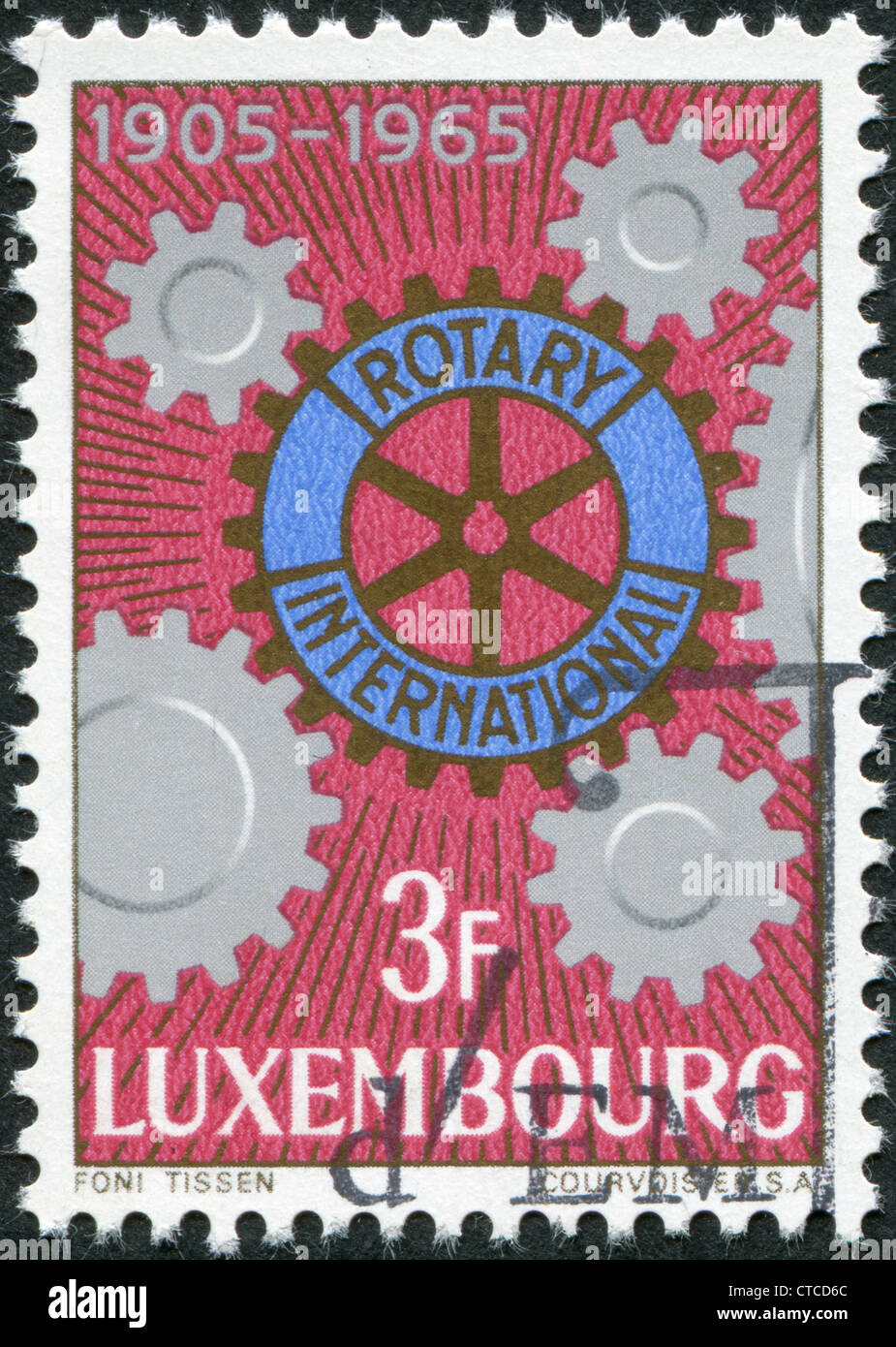 Dedicated to the 60th anniversary of Rotary International, shows Rotary ...