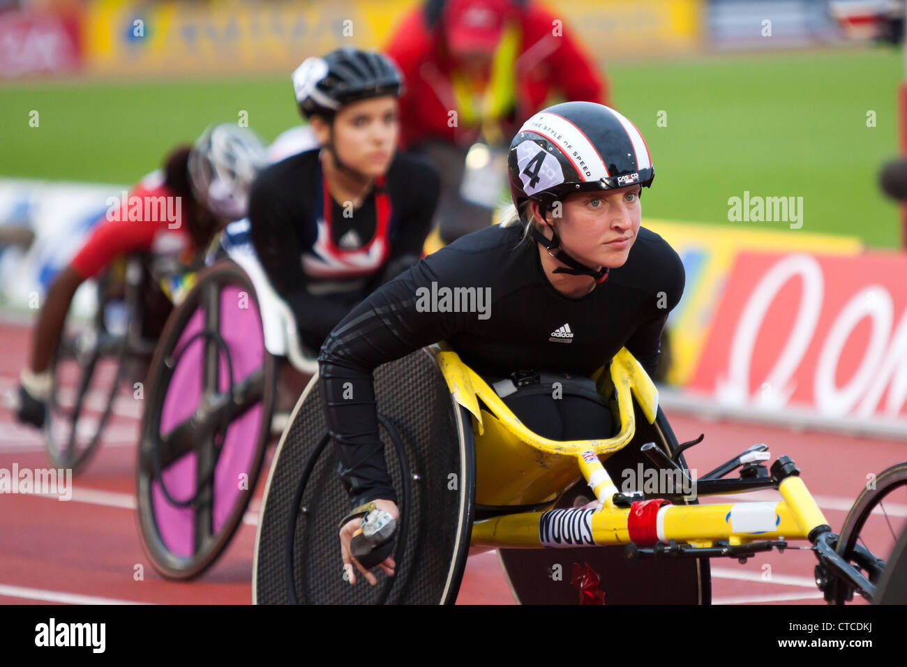 Shelly WOODS competing in the T53/54 800m, Aviva London Grand Prix ...