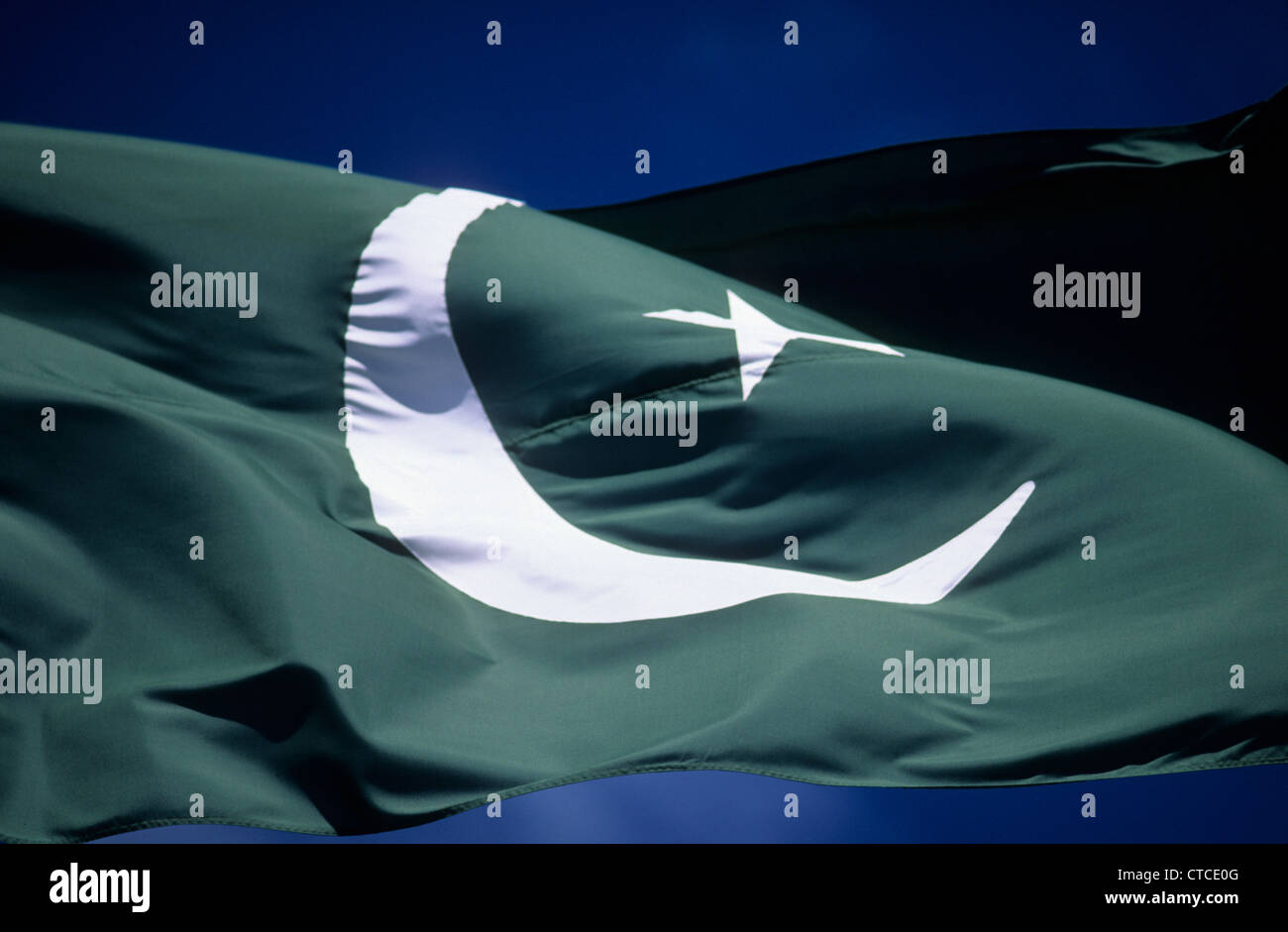 The national flag/colours of Pakistan Stock Photo - Alamy