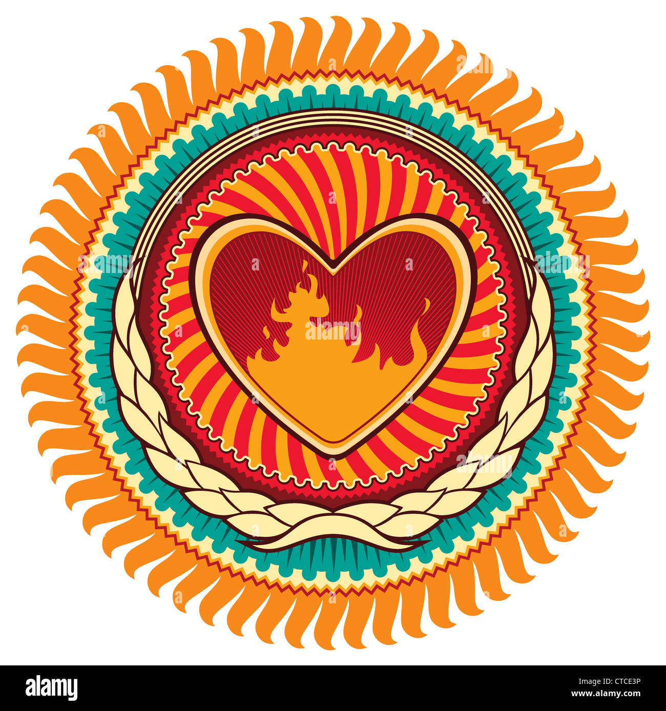 Illustrated heart hi-res stock photography and images - Alamy