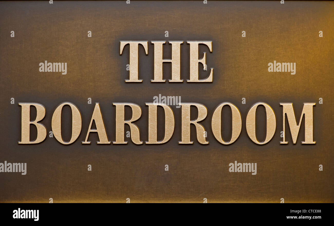 Boardroom sign hi-res stock photography and images - Alamy