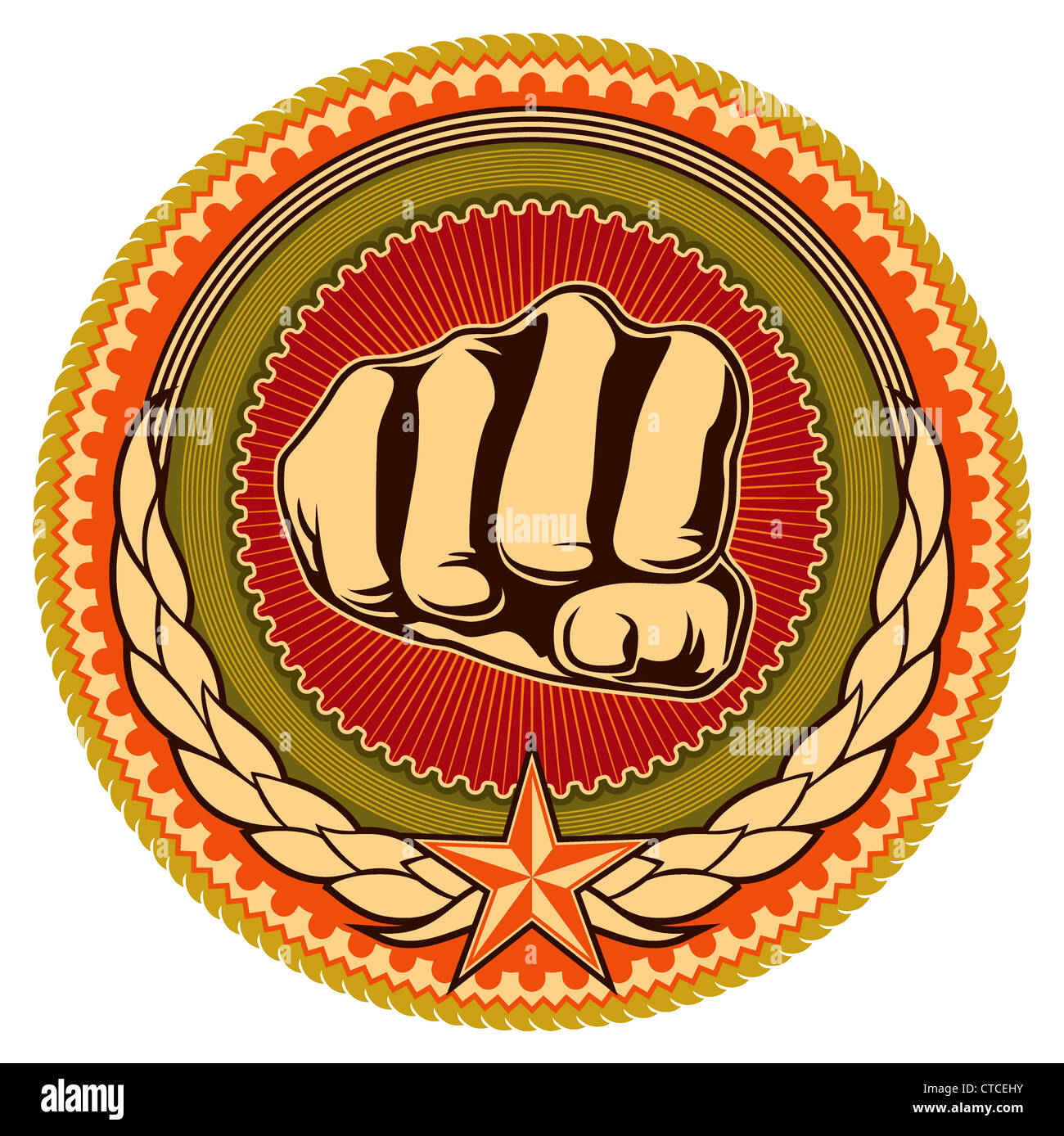 Fist emblem hi-res stock photography and images - Alamy