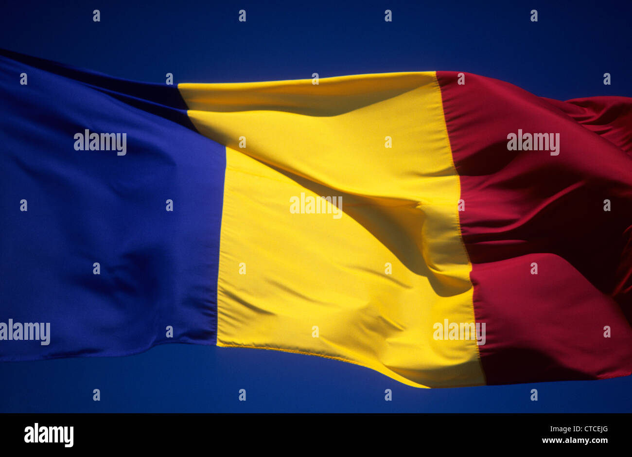 The national flag/colours of Romania Stock Photo - Alamy