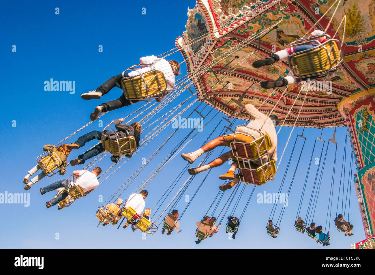 Swing carousel at the oktoberfest hi-res stock photography and images ...
