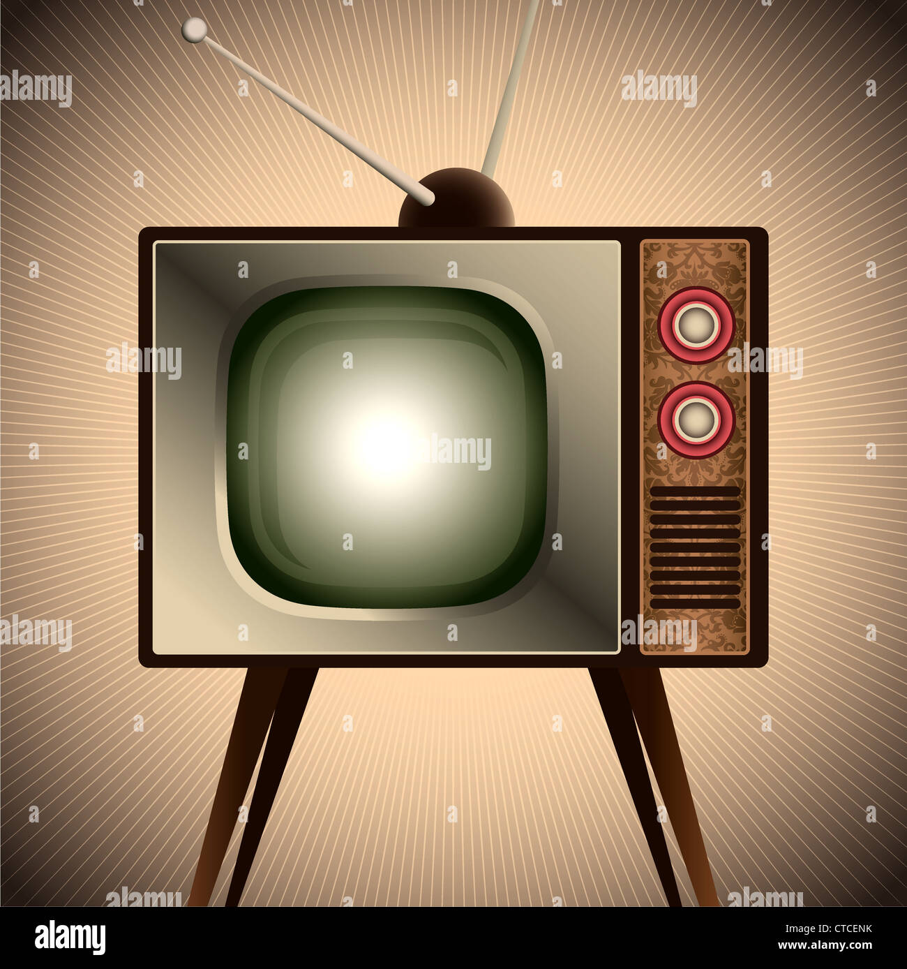 Retro tv set hi-res stock photography and images - Alamy