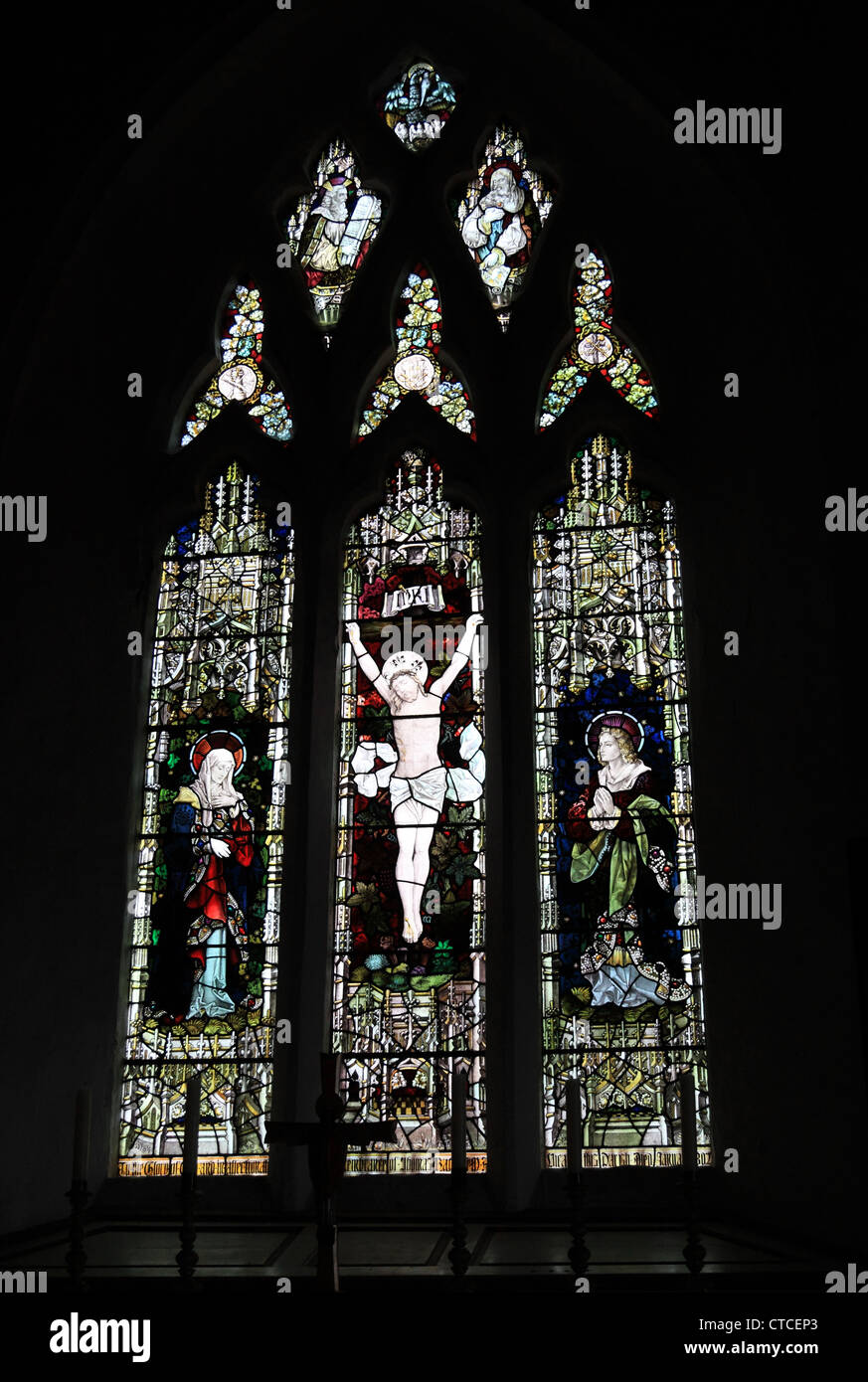 4113. Stained glass window, All Saints' Church, Godshill, Isle of Wight ...