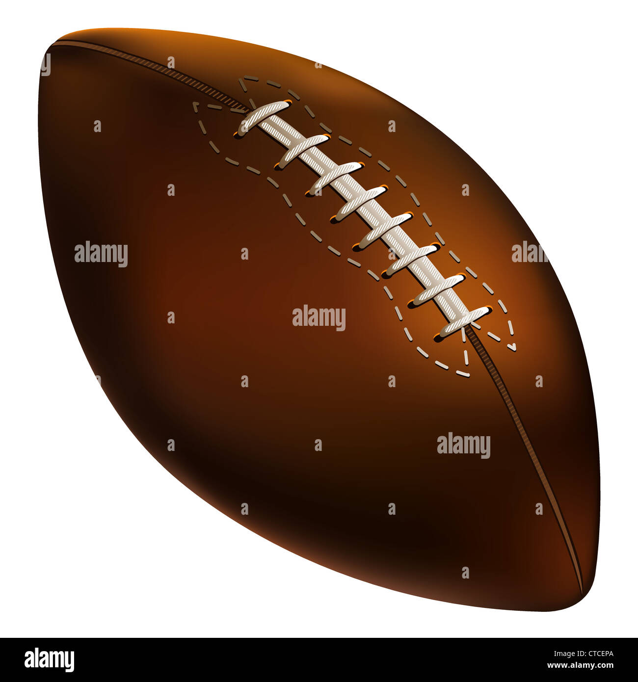 Isolated american football ball Stock Photo - Alamy
