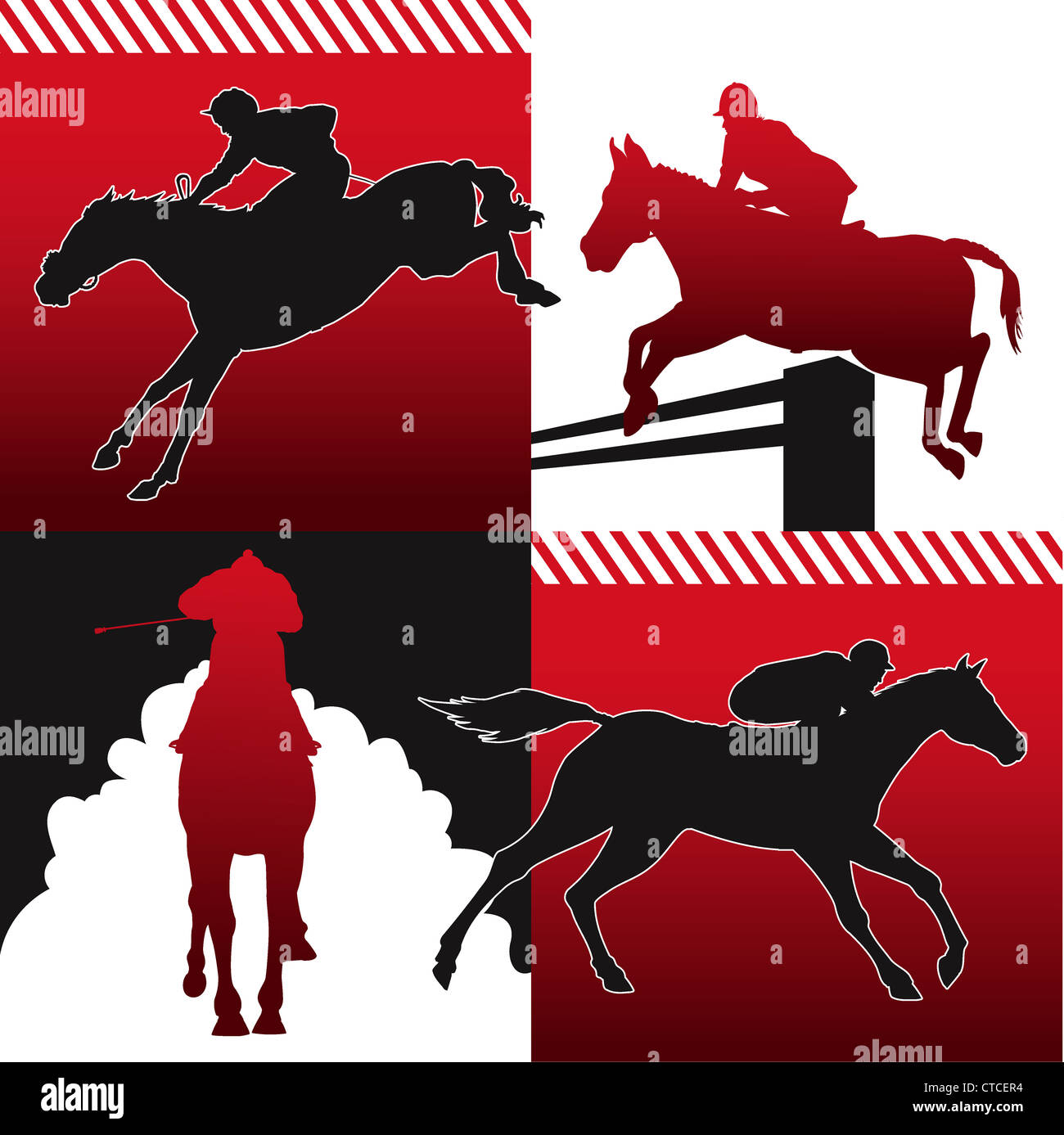 Horse silhouettes hi-res stock photography and images - Alamy