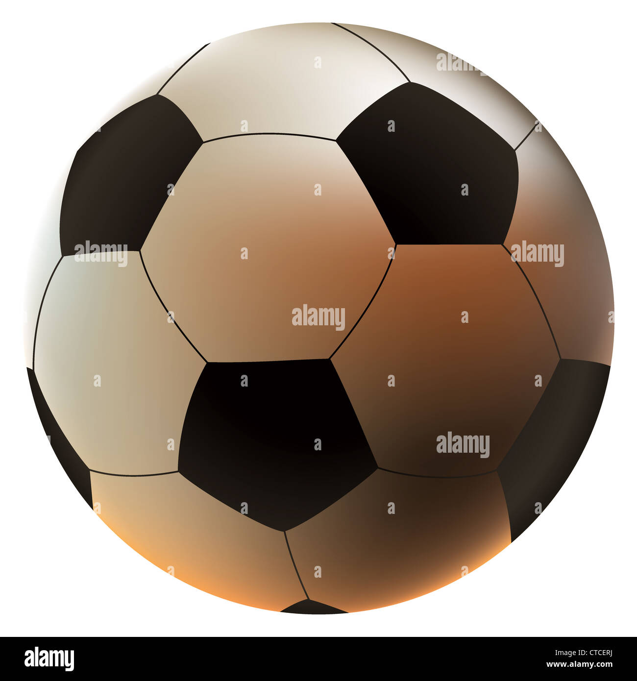 Isolated soccer ball Stock Photo - Alamy
