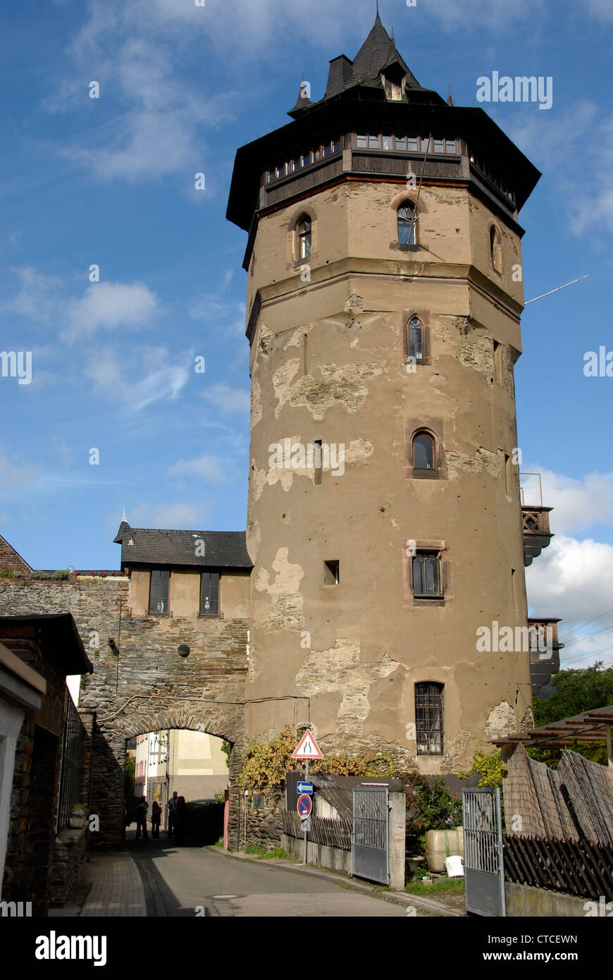 The town of Oberwesel, On the Rhine, Germany Stock Photo - Alamy