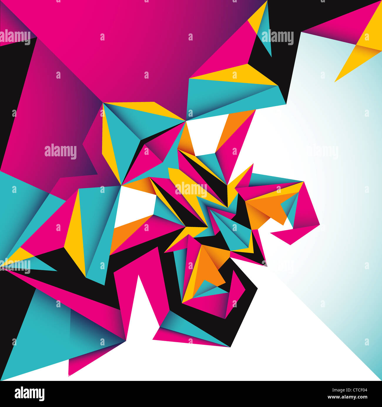 Modern angular abstraction in color Stock Photo - Alamy