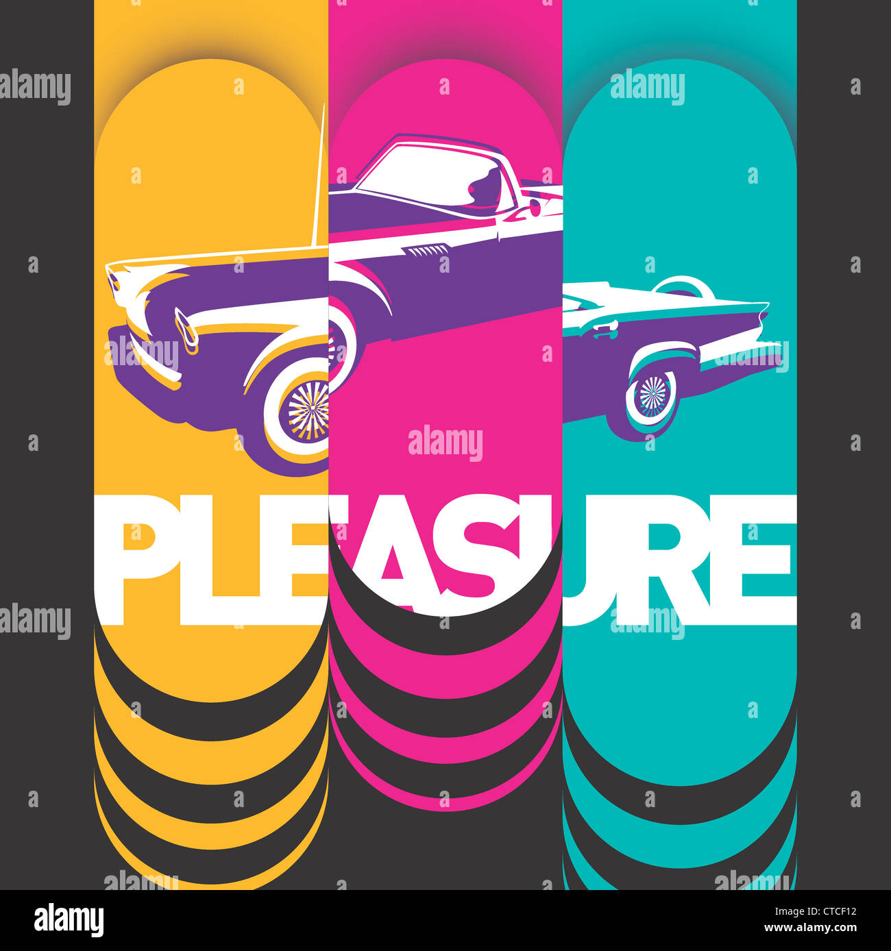 Modern background with retro objects Stock Photo - Alamy