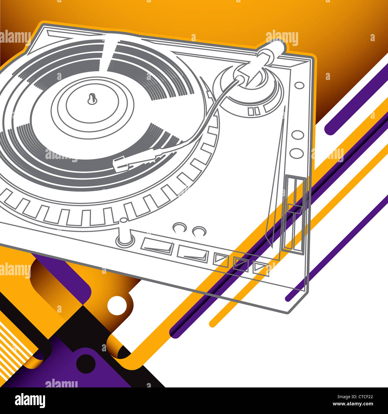 Modern clubbing layout with designed shapes Stock Photo - Alamy
