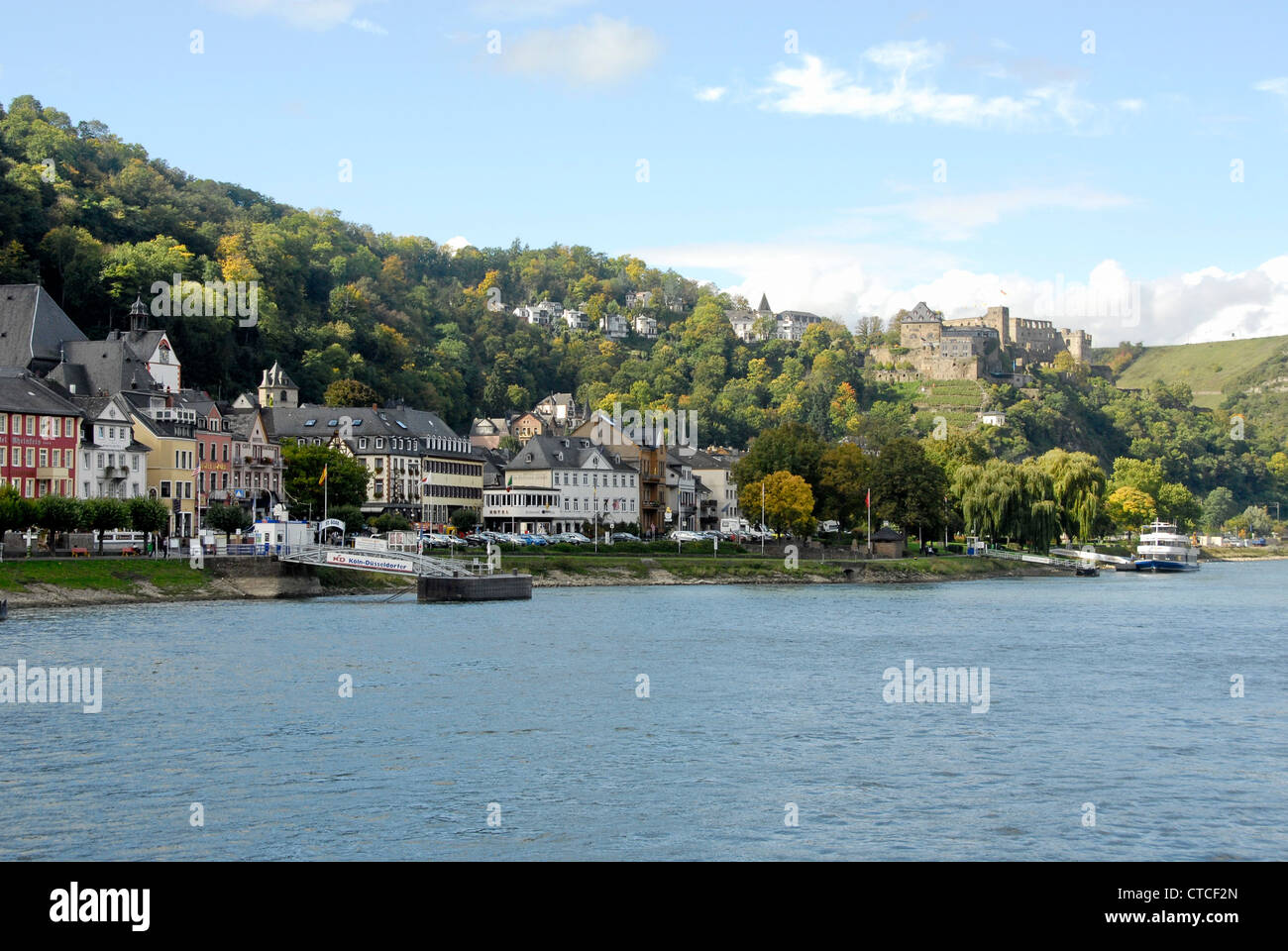 The town of Sankt Goar, On the Rhine, Germany Stock Photo - Alamy