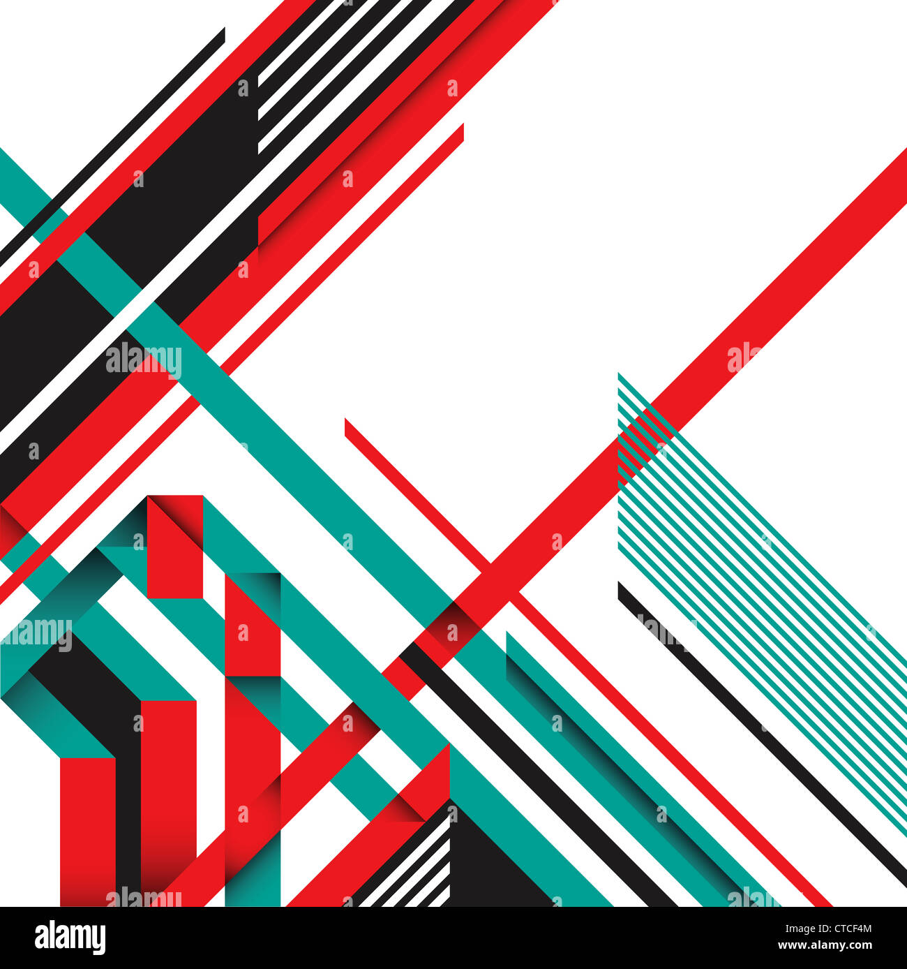 Modern layout with designed geometric forms Stock Photo - Alamy