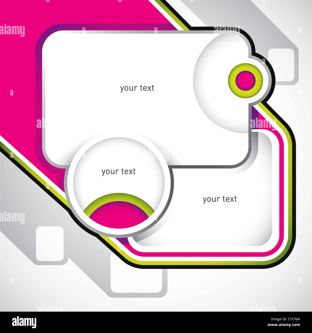 Modish banner with designed rounded forms Stock Photo - Alamy